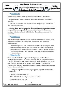 Danger de quelques matériaux utilisés dans la vie quotidienne sur la
