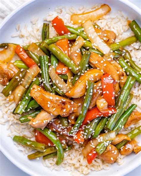 EASY Chicken Green Bean Stir Fry Clean Food Crush