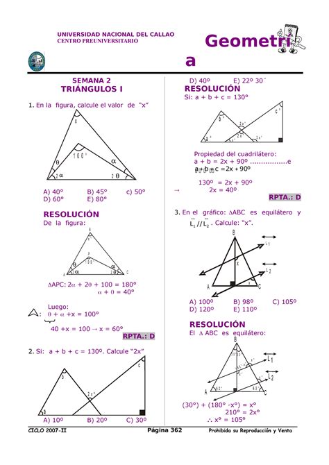 2º semana CS SOLUCIONARIO 2 CENTRO PREUNIVERSITARIO Geometrí a