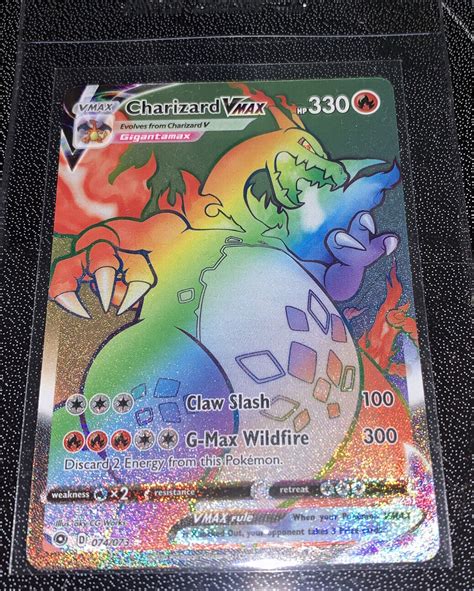 Mavin Rainbow VMAX Charizard Secret Rare Card