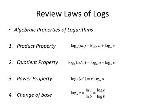 derivatives of logarithmic functions ppt download