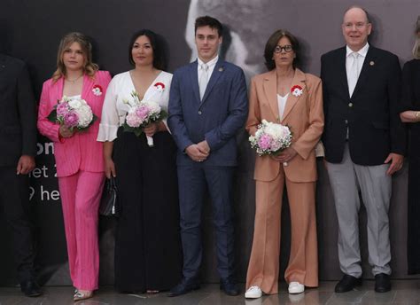 Photo Sn fils Louis Ducruet et son épouse Marie sont devenus