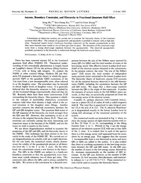 pdf anyons boundary constraint and hierarchy in fractional quantum hall effect dokumen tips