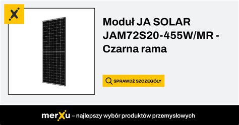 Ja Solar Moduł JAM72S20 455W MR Czarna rama JAM72S20 455W merXu