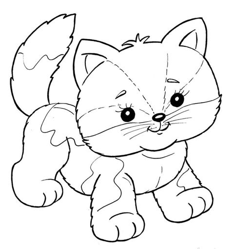 Coloriage Chaton Imprimer Pour Les Enfants Au Format A