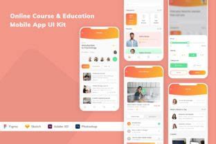 Online Course Education Mobile App Ui Graphic By Betush Creative