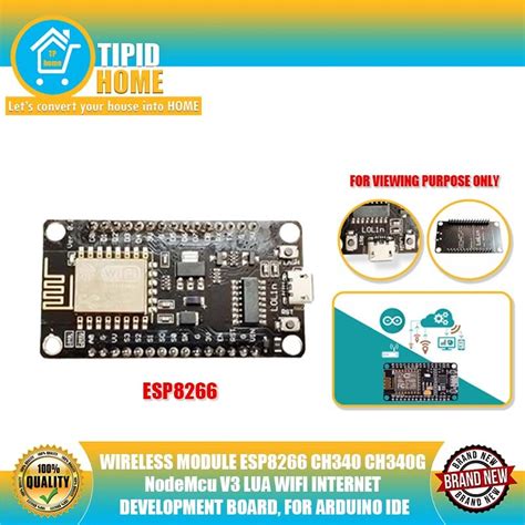 TIPID HOME WIRELESS MODULE ESP8266 CH340 CH340G NodeMcu V3 LUA WIFI