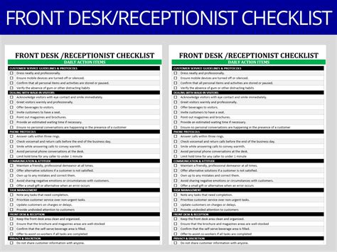 Front Desk Excellence A Comprehensive Checklist For Etsy In 2023