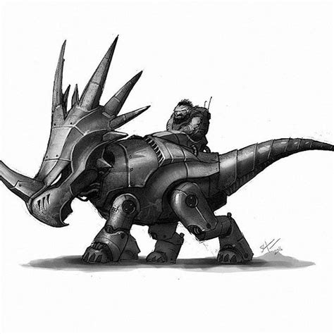 Robot Dinosaur Drawing Drawing Rjuuc Edu Np