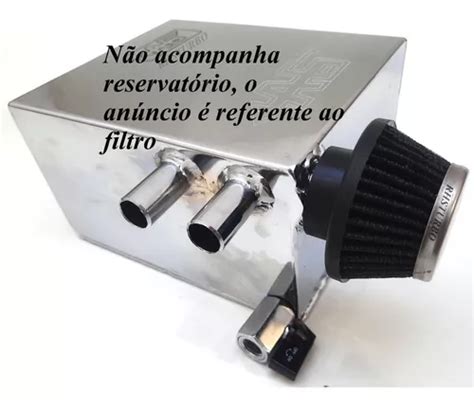Filtro Preto P Reservatório De Óleo Gol Quadrado Ag Racing