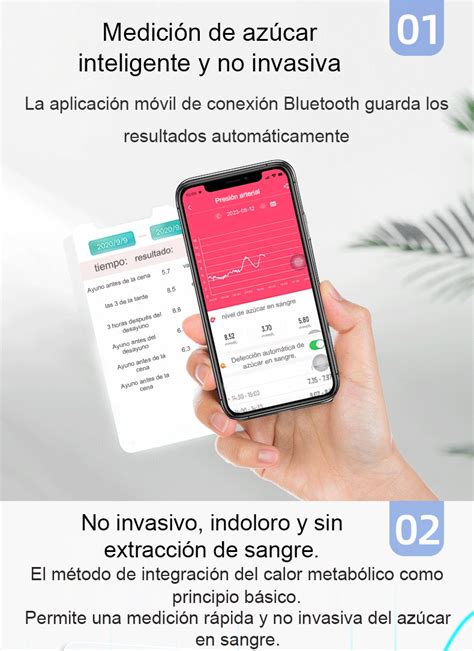 Medidor de glucosa en sangre no invasivo Omron medición de 5 segundos