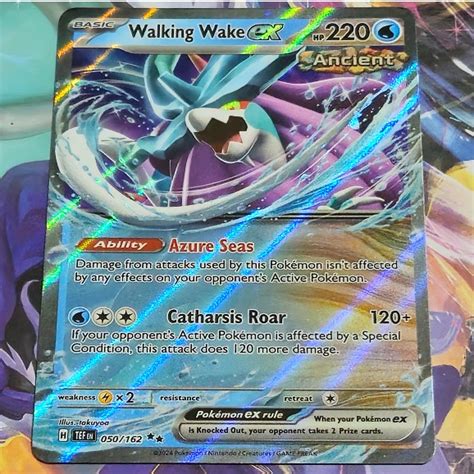Pokemon Tcg Walking Wake Ex Temporal Forces Ultra Rare Shopee Philippines