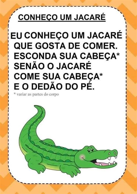 Jacaré Nota 10 Leitura Na Educação Infantil Letras De Musicas