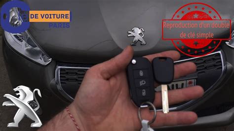 Reproduction d un double de clé simple Peugeot 208 2014 YouTube