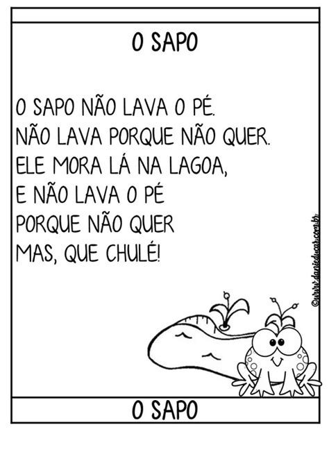 Atividades Leitura Espaço Professoratividade Cantiga De Roda Caranguejo 29D