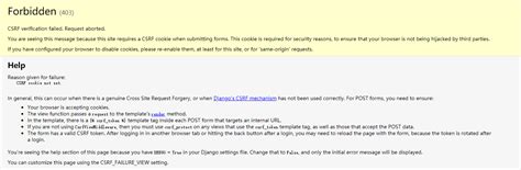 csrf verification failed request aborted csdn博客