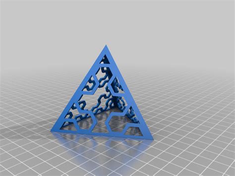 Free D File Mathematical Art Sierpinski Triangle Tetrahedron Shaped