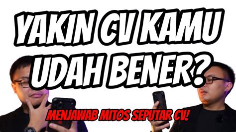 9 Hal Yang Harus Kamu Ketahui Sebelum Membuat CV YouTube