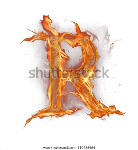 Fire Alphabet Letter R Stock Photo Shutterstock
