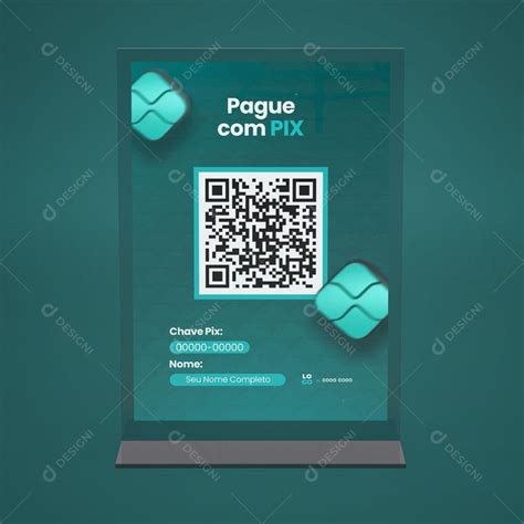 Folheto Pix A4 PSD Editável download Designi