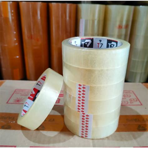 Jual Lakban Bening 1 Inch 24mm X 90 Yard Clear Tape Isolasi Selotip Opp
