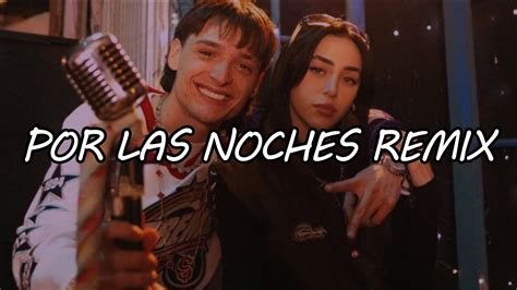 Peso Pluma X Nicki Nicole Por Las Noches Remix Video Lyrics Youtube