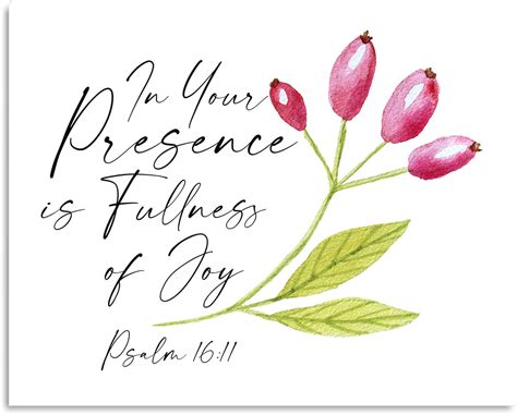 Buy In Your Presence Is Fullness Of Joy Psalm 16 11 Bible Verse