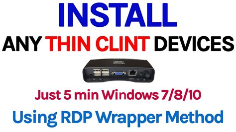 Setup Thin Client Device On Server Step By Step Youtube