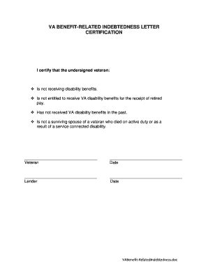 Letter Of Indebtedness Fill Online Printable Fillable Blank