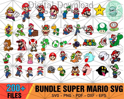 Super Mario Bundle Svg Nintendo Super Mario Svg Artofit The Best Porn