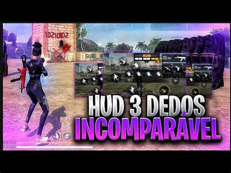 OS 3 MELHORES HUD DE 3 DEDOS PARA FREE FIRE HUD CAPA MOVIMENTAÇÃO