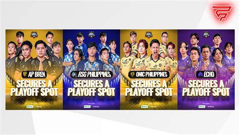 APBR ONIC PH ECHO And RSG PH Secure MPL PH Season 13 Playoff Slots