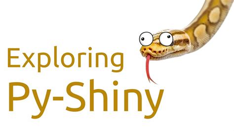 Exploring Shiny For Python Youtube