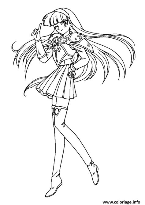 Coloriage Fille Manga Jecolorie