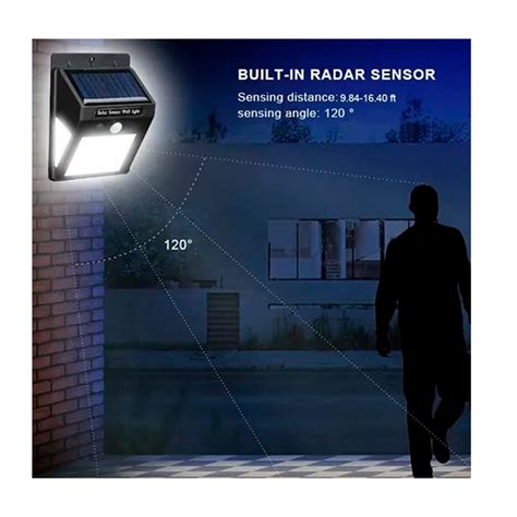 Ripley PACK 4 FOCO SOLAR LED EXTERIOR CON SENSOR DE MOVIMIENTO