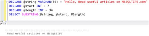 sql substring code examples and usage