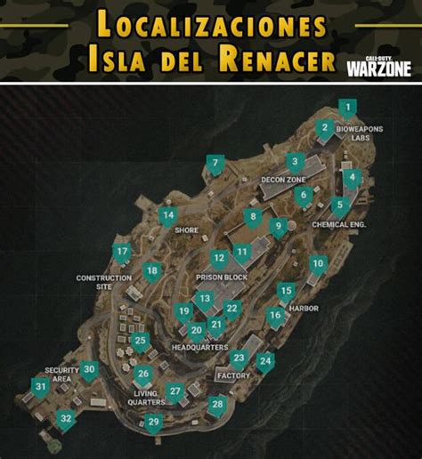 Isla del Renacer en COD Warzone Cómo jugar localizaciones y botín