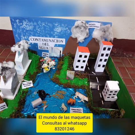 Medio Ambiente Maquetas De La Contaminacion Contaminacion Ambiental