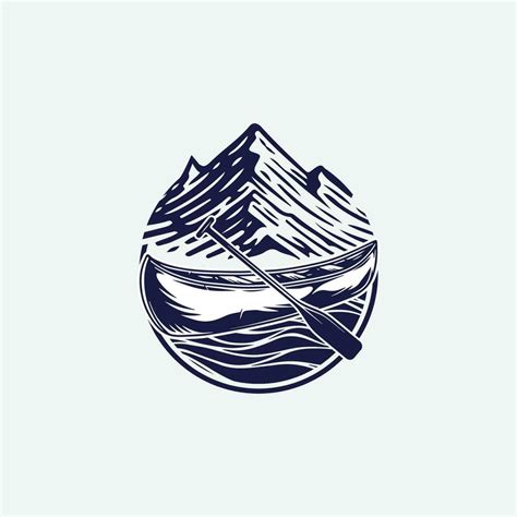 Canoe Logo Vector Vector Art At Vecteezy