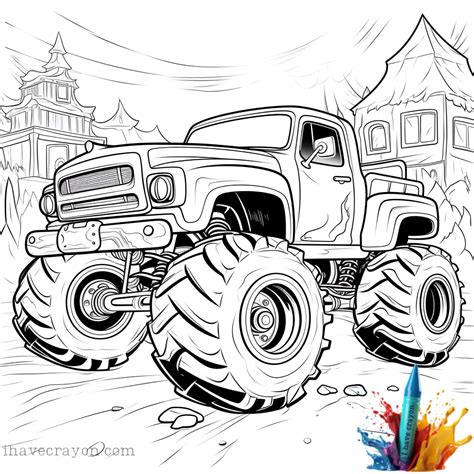Printable Coloring Pages Monster Trucks Buckle Up For Fun