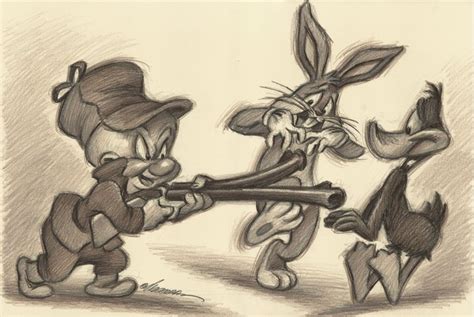 Bugs Bunny Daffy Duck Elmer Fudd S Double Barrel Shotgun Catawiki