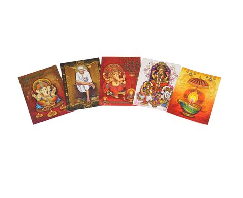 Buy 5 X Diwali Cards Pack Diwali Greeting Cards Deepavali Divali Wishes