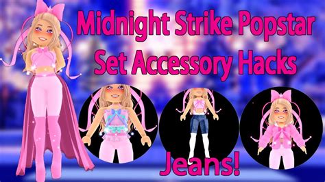 Midnight Strike Popstar Set Accessory Outfit Hacks Royale High YouTube