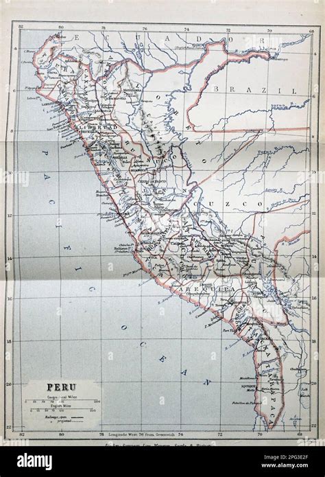 Mapa Pol Tico Del Per Del Libro Per De Sir Clements Robert