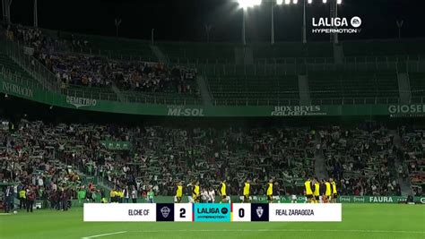 LaLiga Hypermotion J15 Resumen Y Goles Del Elche C F 2 0 R Zaragoza