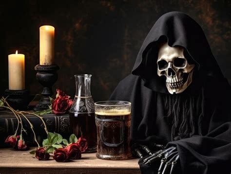 Premium Ai Image Halloween Composition