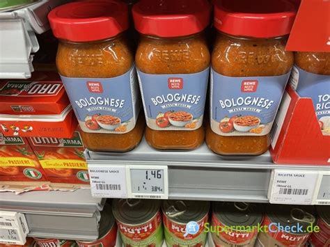 REWE Beste Wahl Bolognese Sauce 380ml Preis Angebote Kalorien