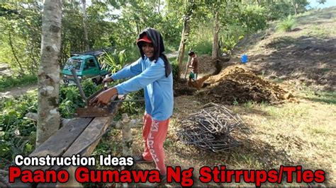 Paano Gumawa Ng Stirrups Ties Sa Paggawa Ng Poste Sa Gate Part2 YouTube