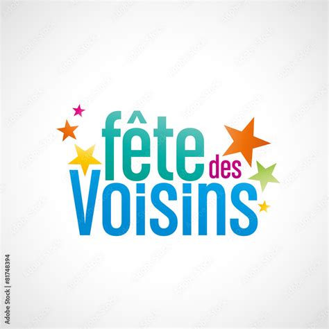 F Te Des Voisins Stock Vector Adobe Stock