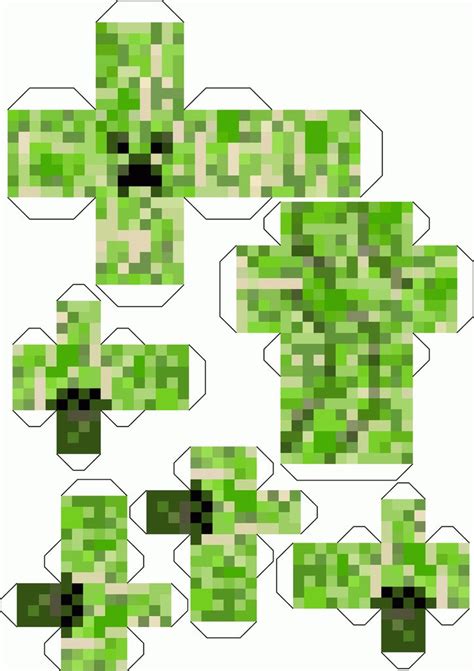 Paper Craft NEW 869 PAPERCRAFT MINECRAFT CREEPER INSTRUCTIONS